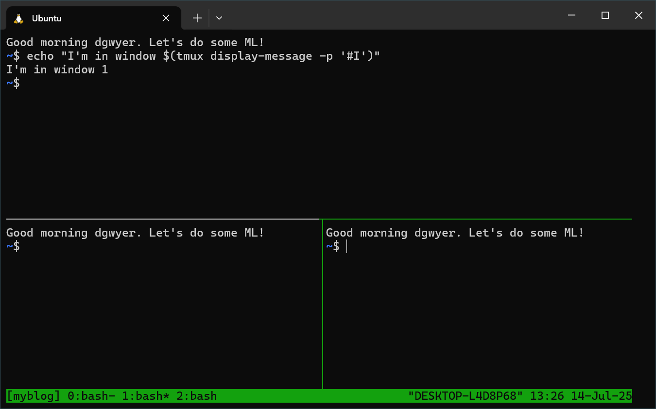 Getting Started with tmux - A Beginners Guide – Exploring ML