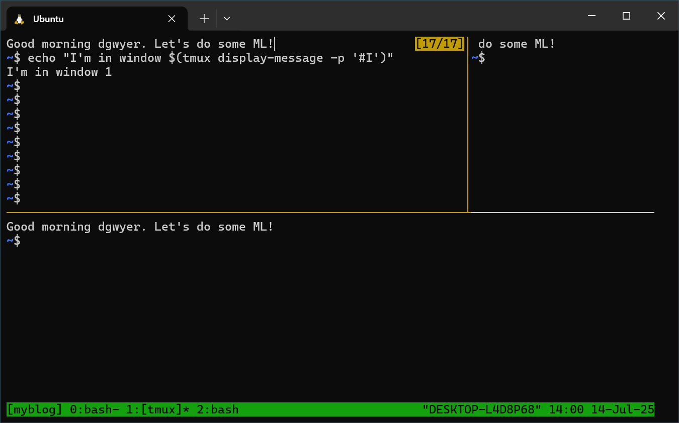 Getting Started with tmux - A Beginners Guide – Exploring ML