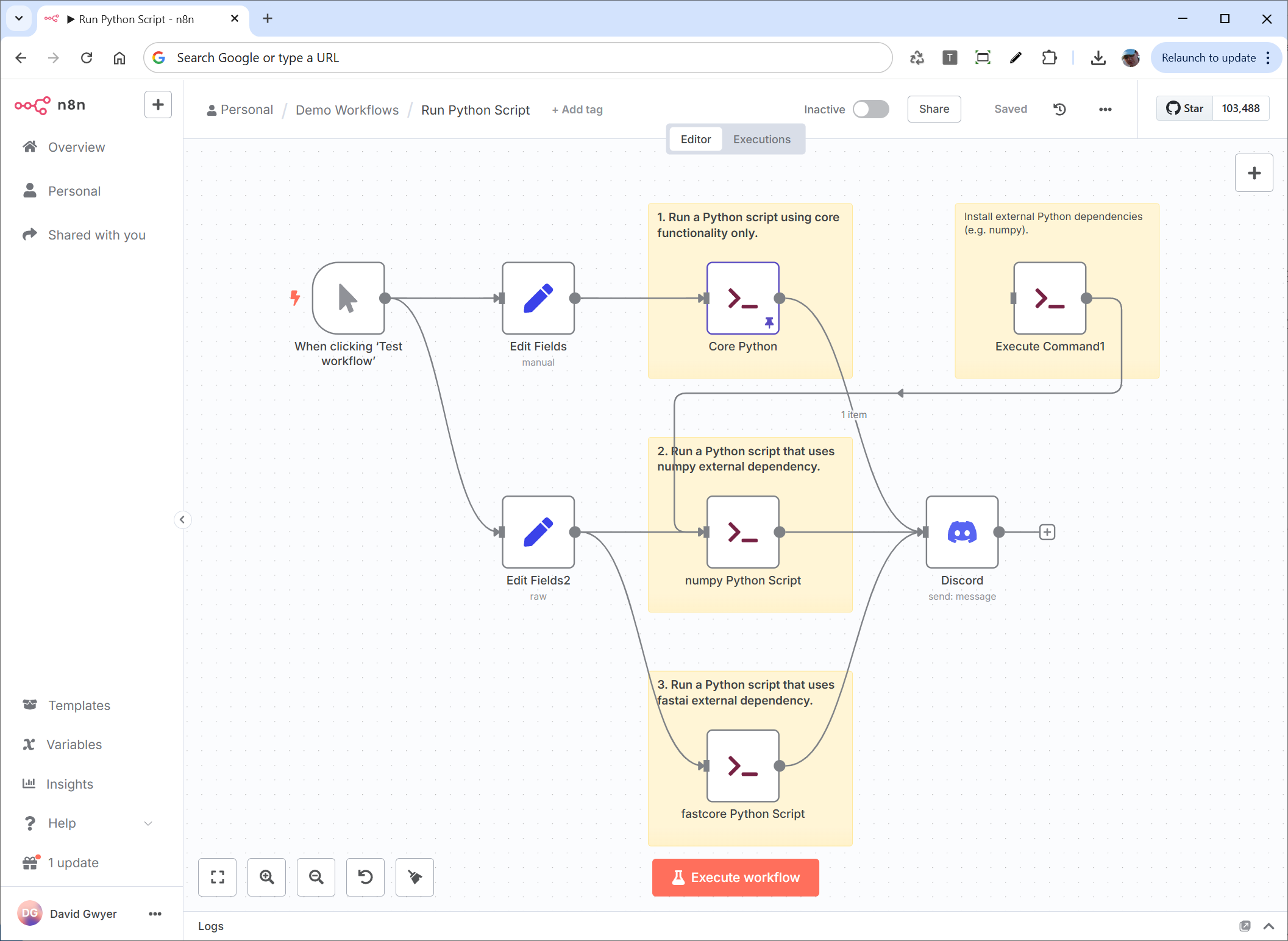 Running Native Python Code Inside an n8n Instance on a Hostinger VPS – Exploring ML